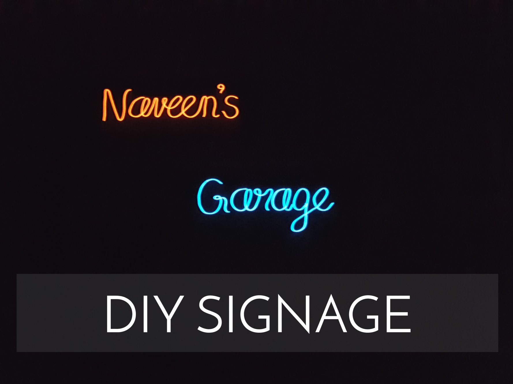 Neon signage light | The Nomad Studio