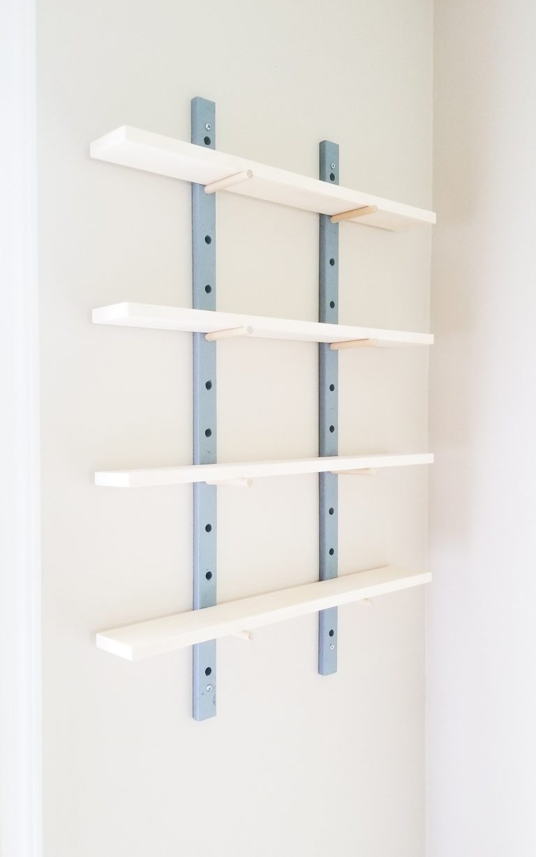 DIY Peg Wall Shelf - The Nomad Studio