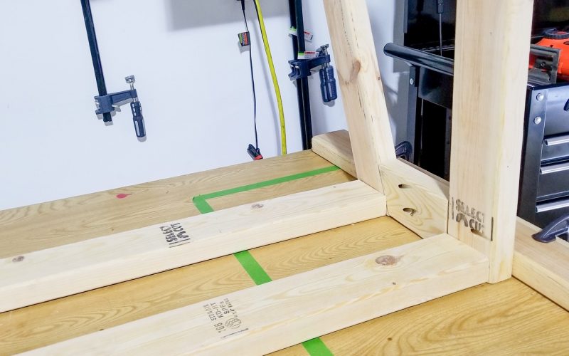 Work Desk with wire organizer - The Nomad Studio