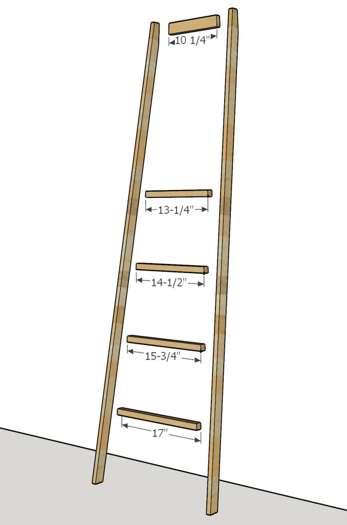 DIY Blanket Ladder with Lamp stand - The Nomad Studio